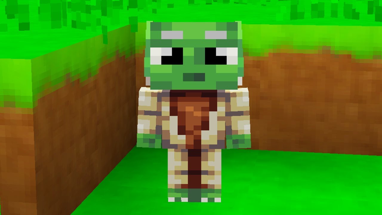 I Became Baby Yoda in Minecraft - YouTube