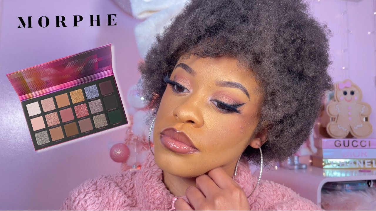 NYE GLAM EYE LOOK | MORPHE SHADE THROWER EYESHADOW PALETTE - YouTube