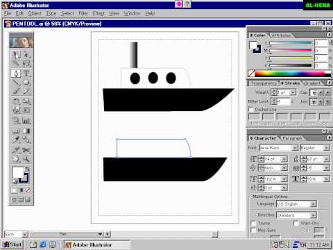 Design tutorial by Illustrator BOAT.avi - YouTube