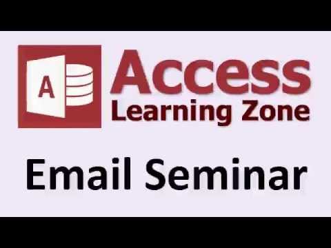Microsoft Access Email Seminar Introduction - YouTube