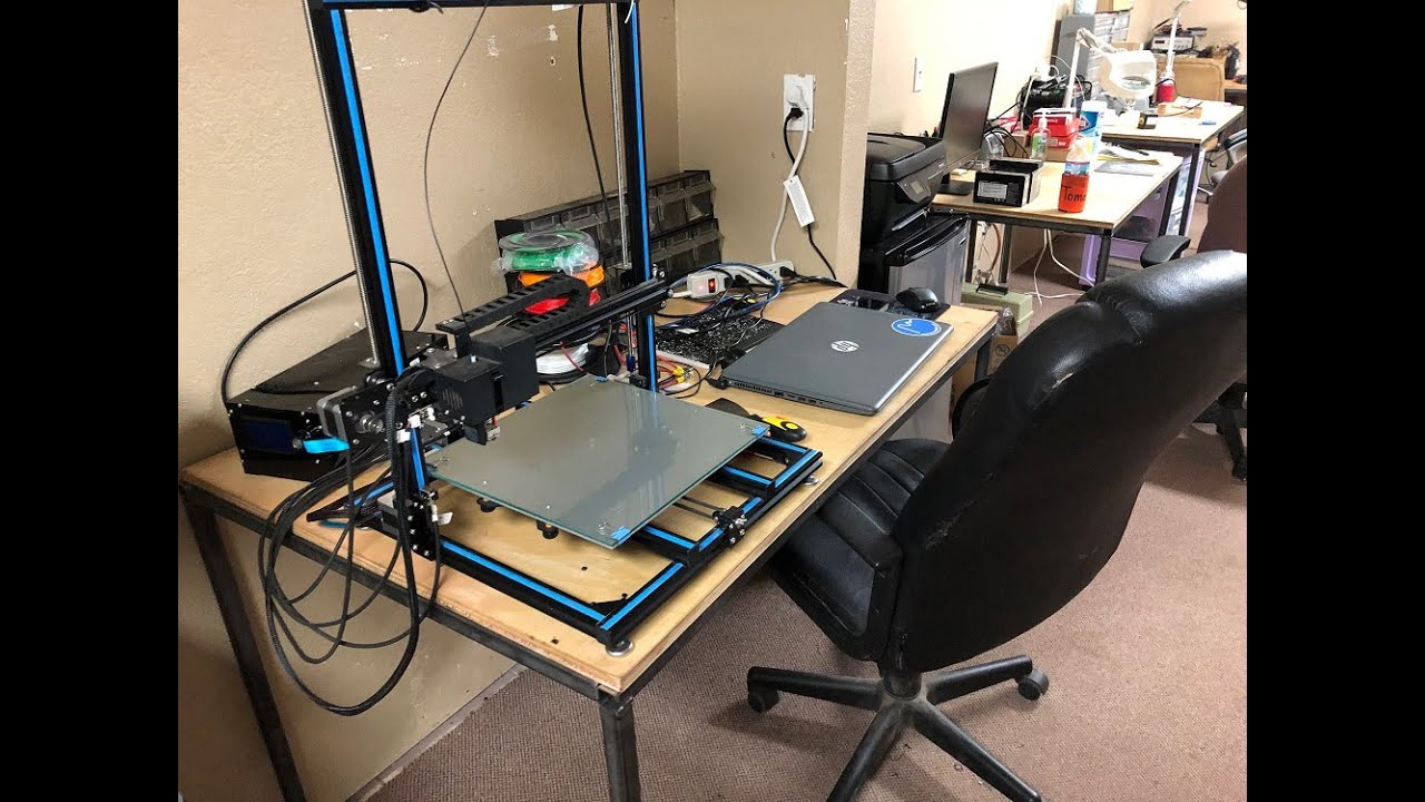 Light Weight Work Station Desks made with our ROBOT - YouTube