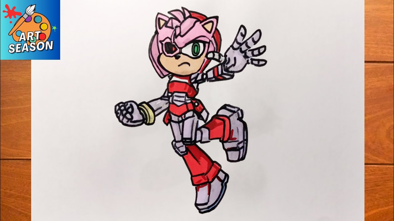 How to Draw Rusty Rose - Sonic Prime - YouTube