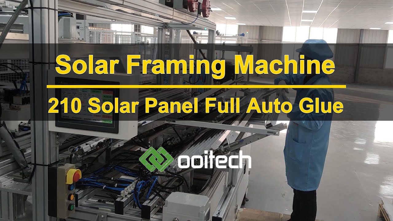 [4K] Full Auto Framing Machine | Solar Panel Making - YouTube