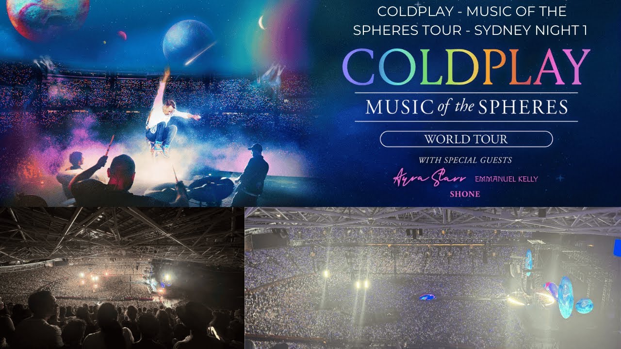 Coldplay Music of the Spheres Tour - Sydney 1st Night November 6th 2024 ...