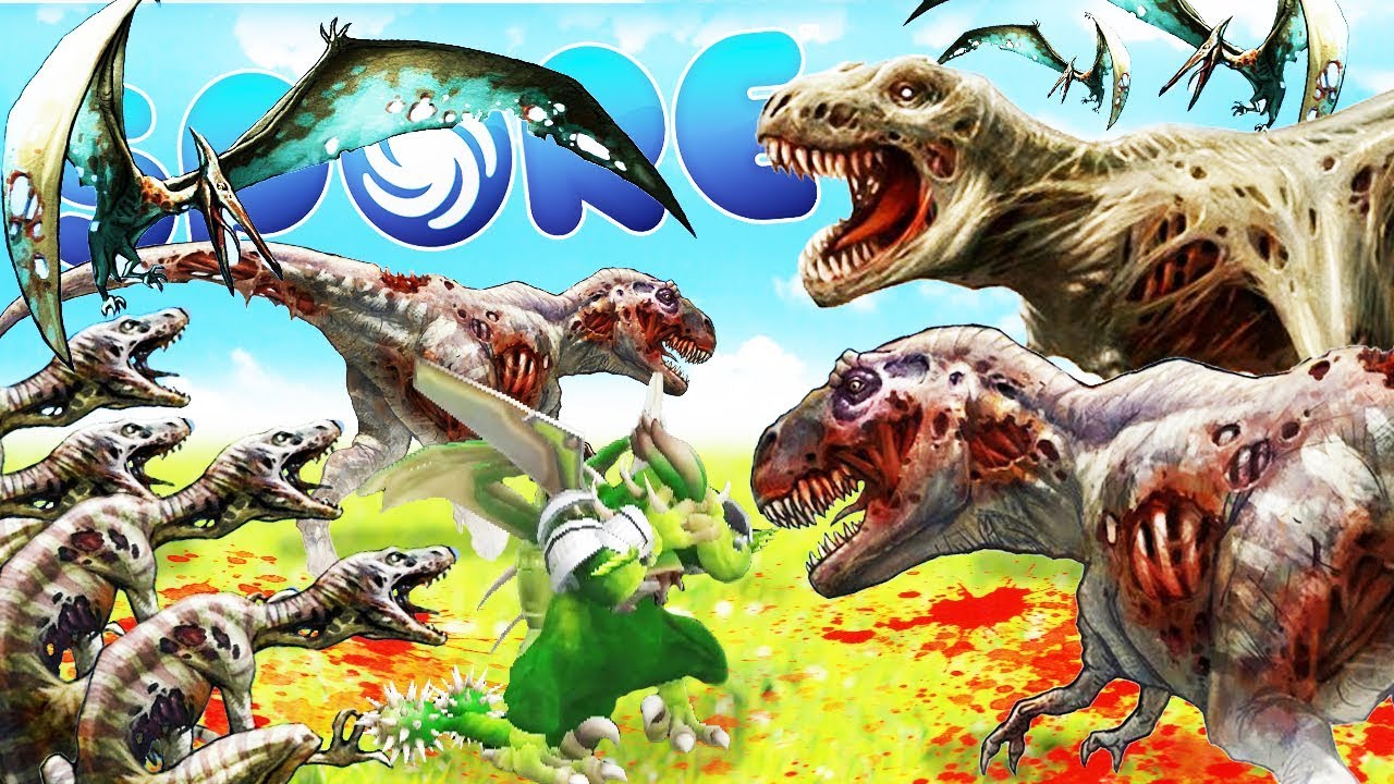 EL ATAQUE DE LOS DINOSAURIOS ZOMBIES | SPORE 4 | EP. #20 - YouTube