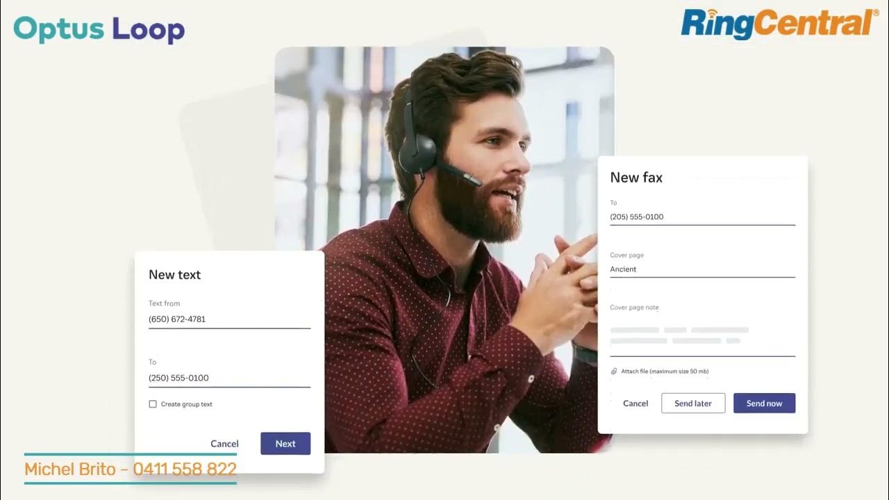 Michel Brito Optus Loop Ring Central Video - YouTube