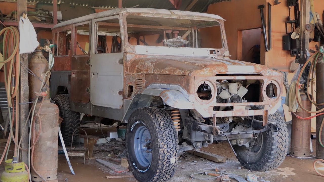BANGUN MOBIL OFFROAD FJ40 HARDTOP LONG 4X4 RASA TOYOTA PRADO - YouTube