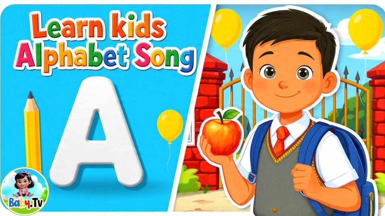 A to Z Vegetable Alphabet Song Fun Rhymes & Sounds for Kids Learn with ...