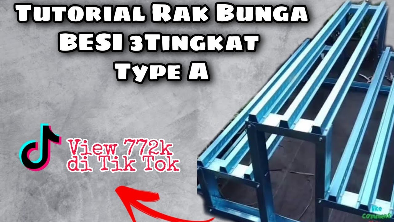 Tutorial Ringkas Buat Rak Bunga 3Tingkat Guna C-Channel - YouTube