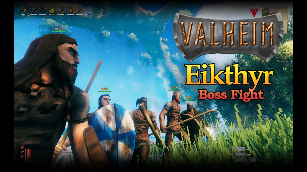 VALHEIM - Eikthyr Boss Fight | Let's Play - YouTube