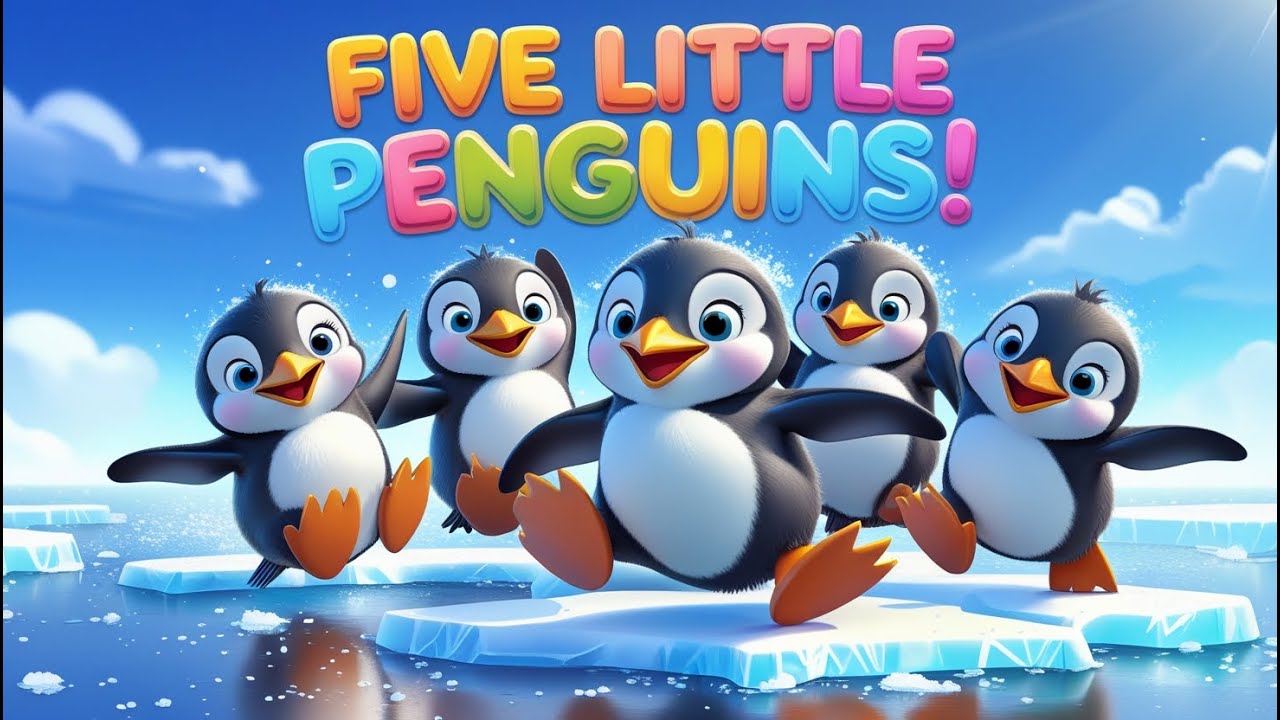 🎵 Five Little Penguins 🎵 - YouTube