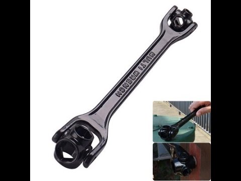 Durable 8in1 Swivel Wrench Dog Bone Style Spanner Multipurpose Tire ...