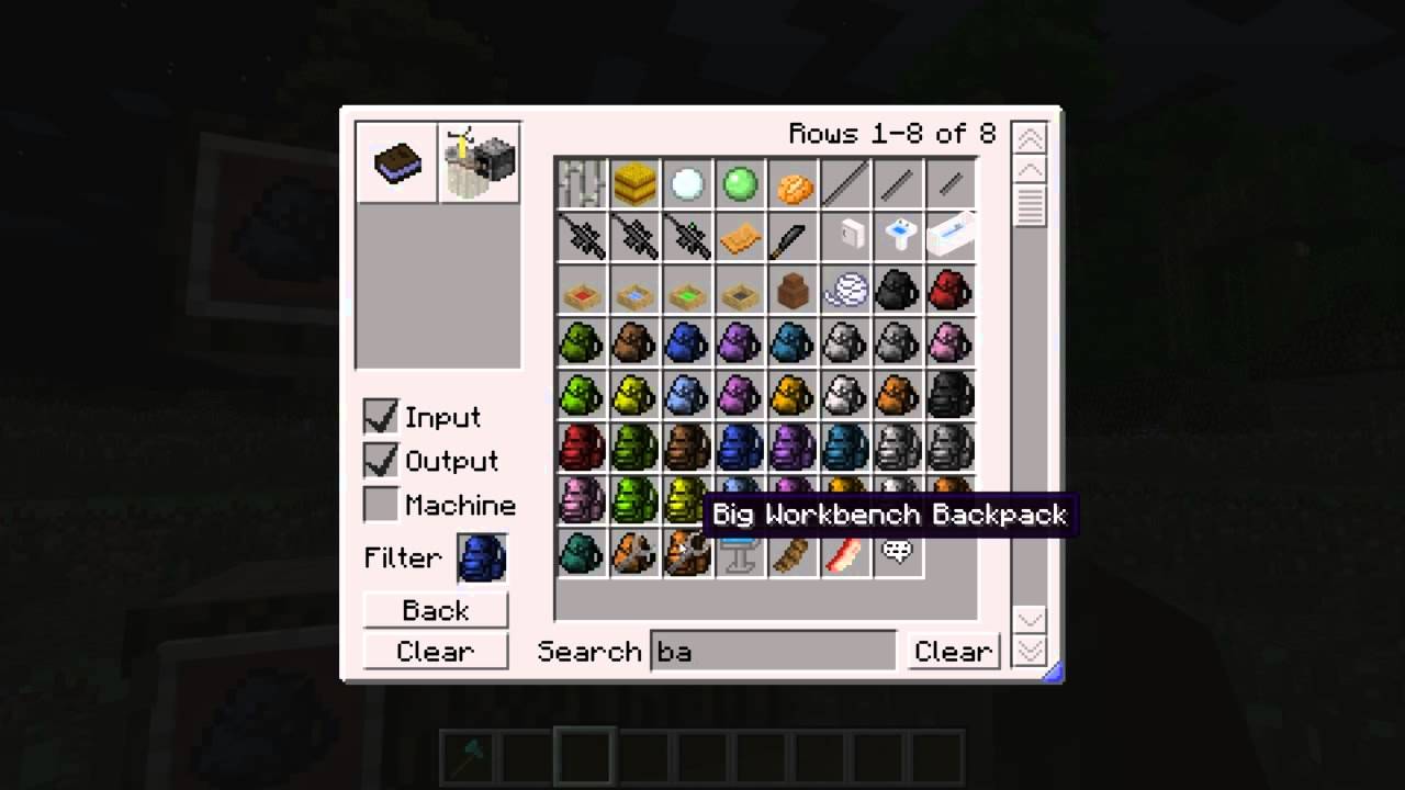 minecraft modshowcase backpack mod - YouTube