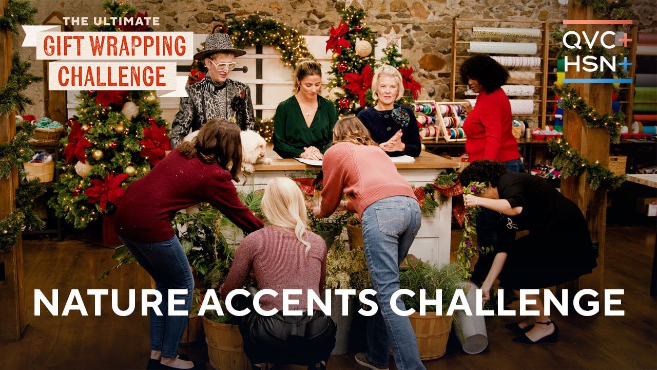 Nature Accents Challenge🌿| The Ultimate Gift Wrapping Challenge | QVC+ ...