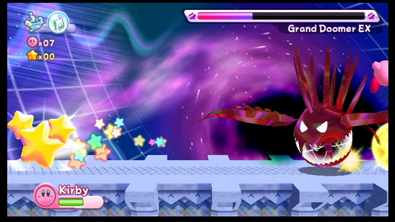Kirby's Return to Dream Land - Grand Doomer EX Battle - YouTube