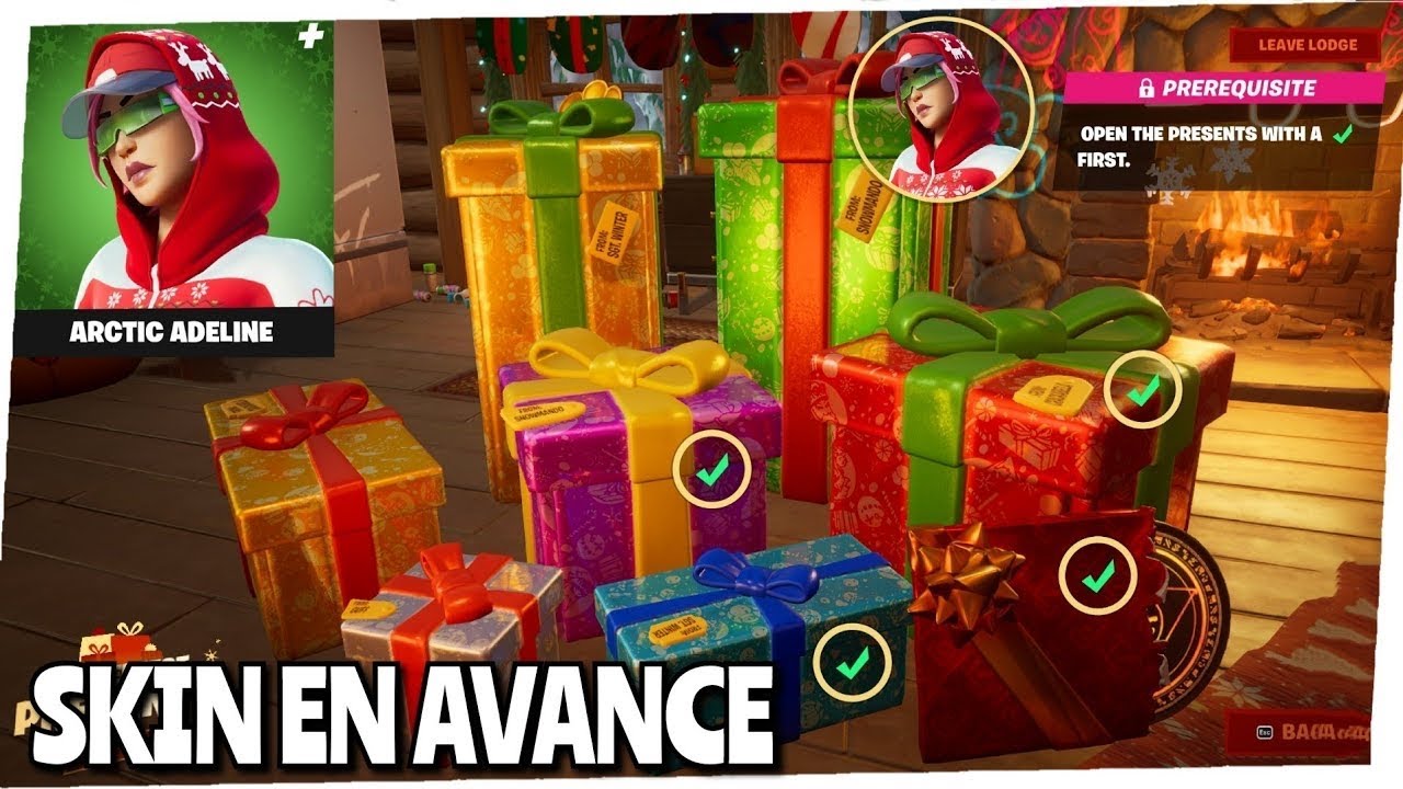 COMMENT avoir le SKIN Noël en AVANCE FORNITE ??!!😱 - YouTube
