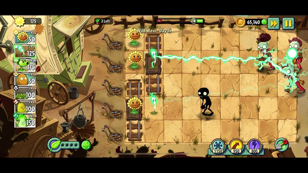Plants vs. Zombies 2 Gameplay #70 (Wild West - Level 15) - YouTube