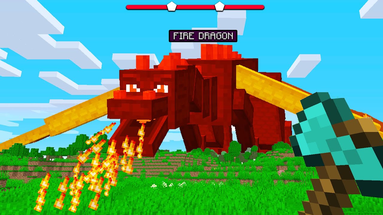 Minecraft, But There Are Custom Dragons... - YouTube