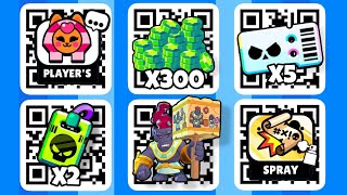 Free 2025 8 New Working Qr Codes Brawl Stars Qr Code Qr Code Brawl ...