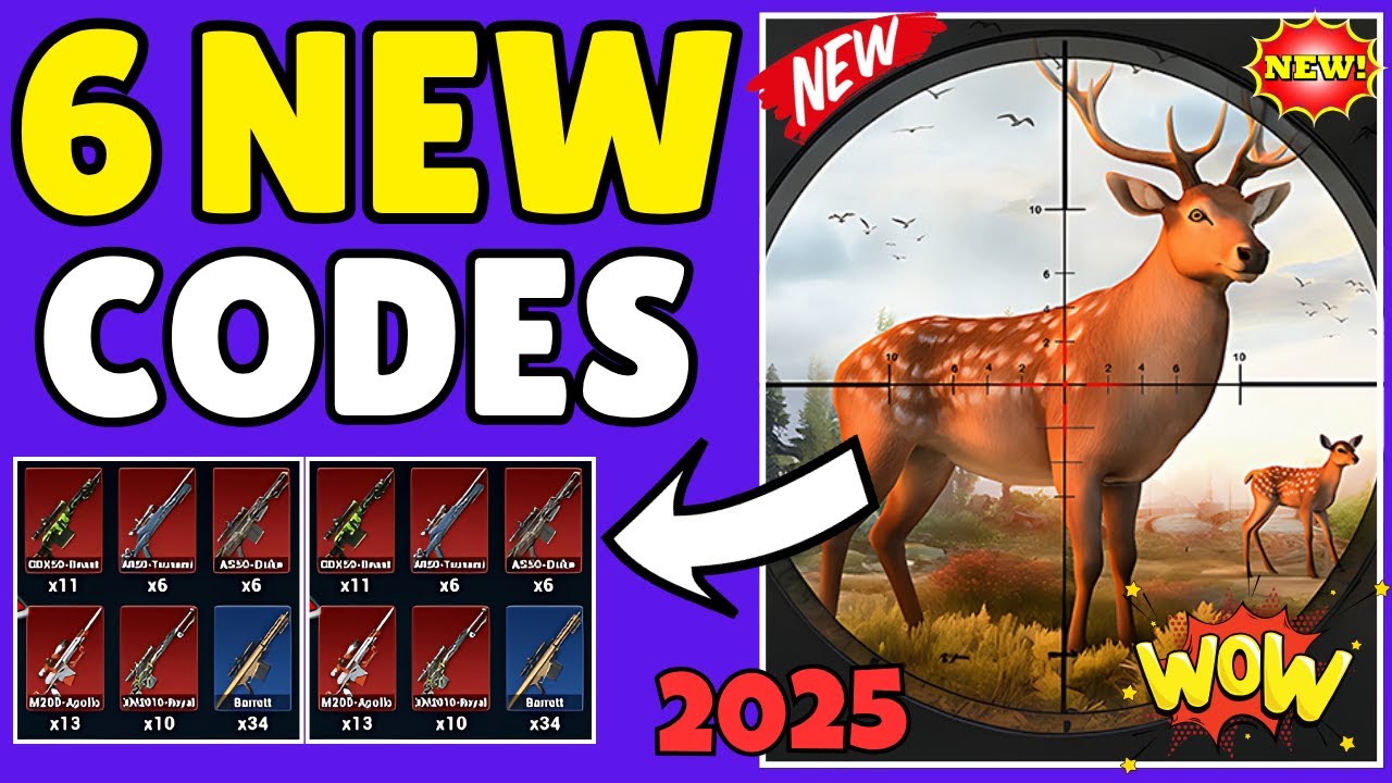 JUNE⚡CODES😱 Hunting Sniper Codes 2025 | New Hunting Sniper Redeem Code ...