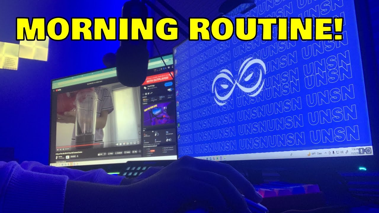 The Morning Routine Of A High School Streamer! - YouTube