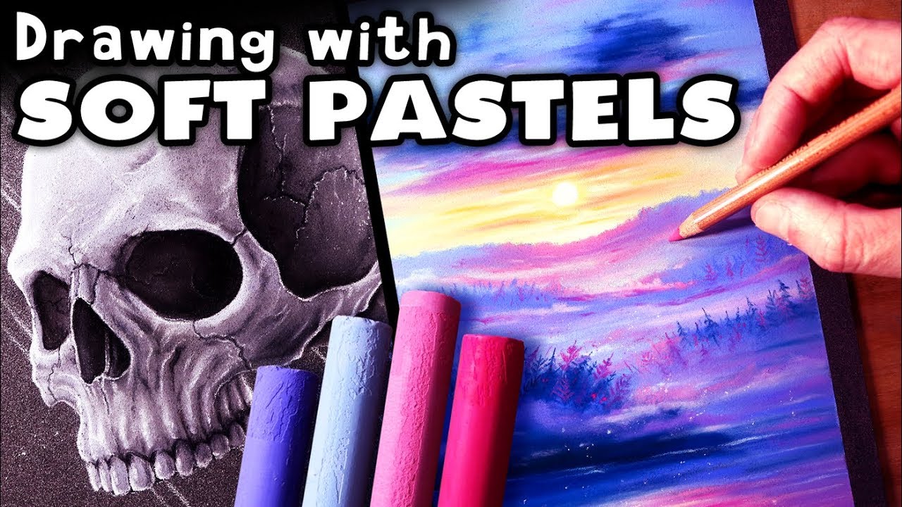 Drawing with SOFT PASTELS for the FIRST TIME - YouTube