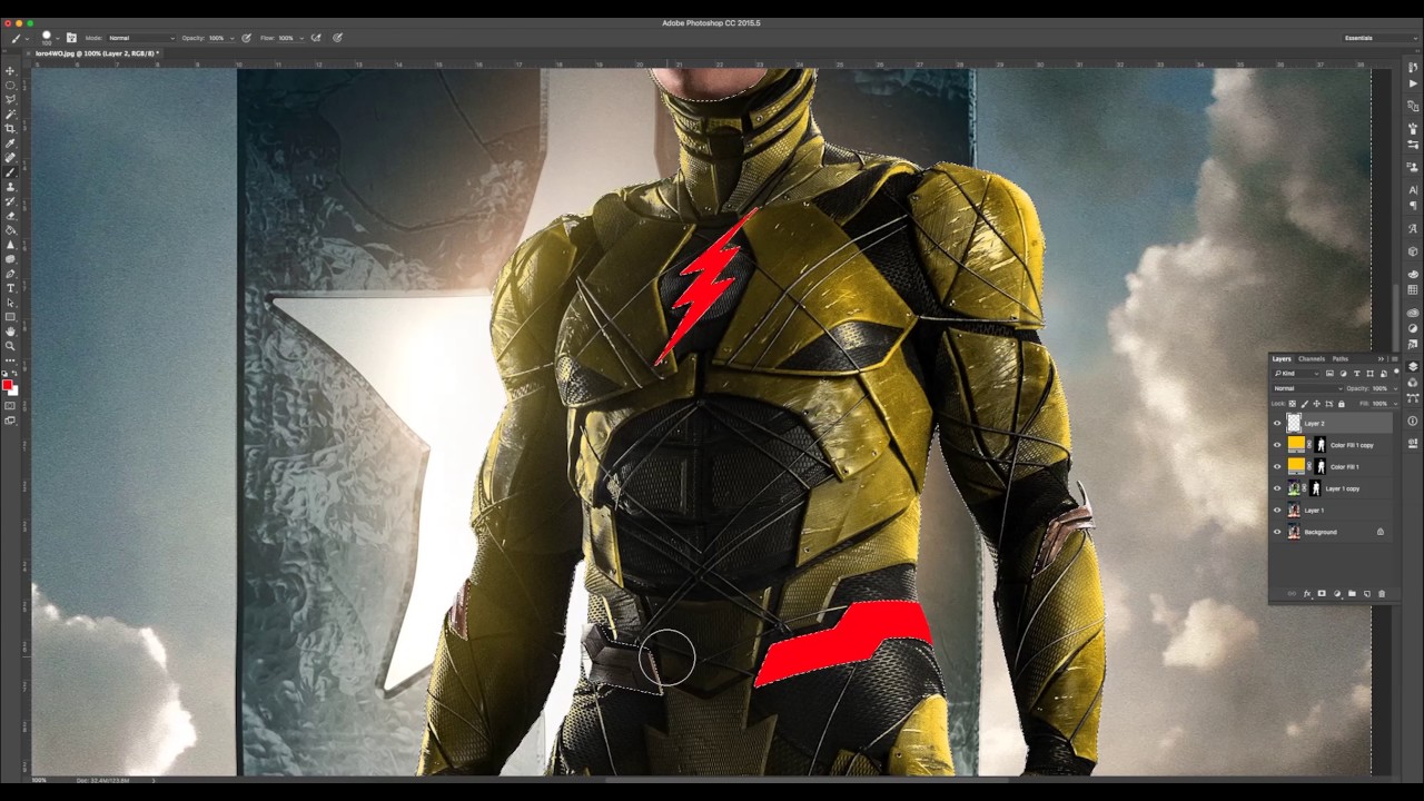 Reverse Flash Fan Art | Fulton Creative - YouTube