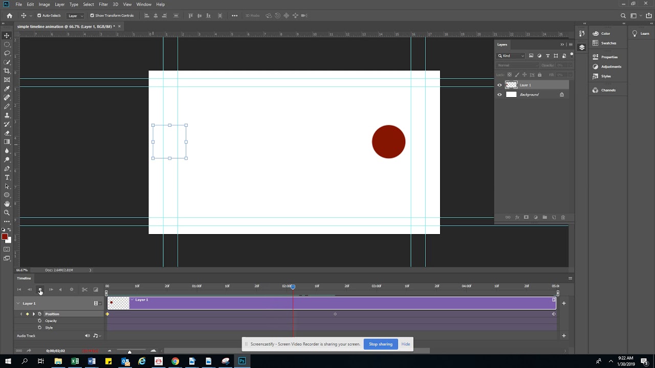 Simple Timeline Animation in Photoshop CC - YouTube