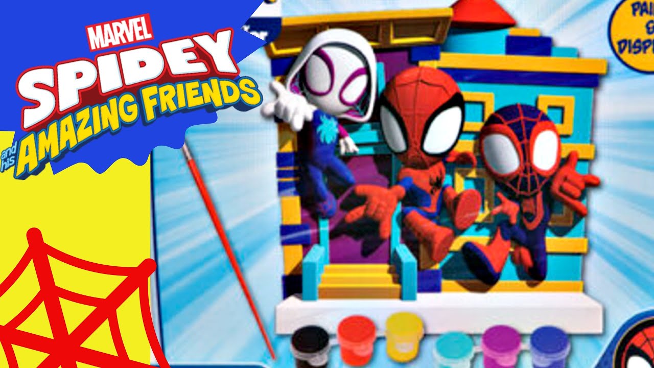 Spidey and His Amazing Friends Painting Craft! Team Spidey - MARVEL ...