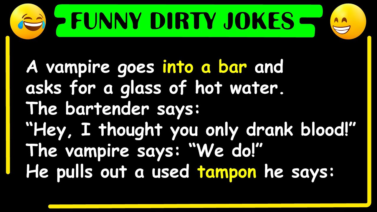 A vampire goes into... - Best Jokes Of The Day | Funjok - YouTube