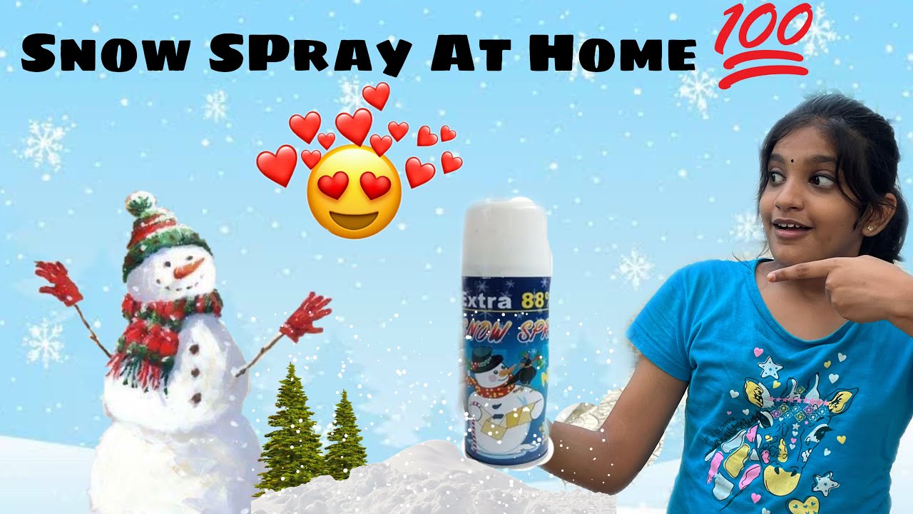 Making Snow Spray At Home 🥶🙀 I Snow Spray വീട്ടിൽ ഉണ്ടാക്കാം I 💯 ...