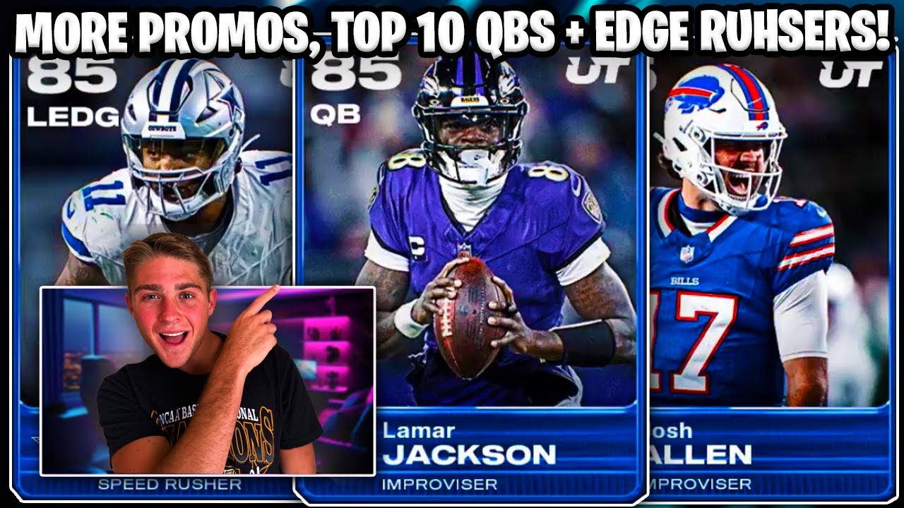 85 SPEED LAMAR JACKSON! TOP 10 QBs & EDGE RUSHERS + NEW PROMO ...