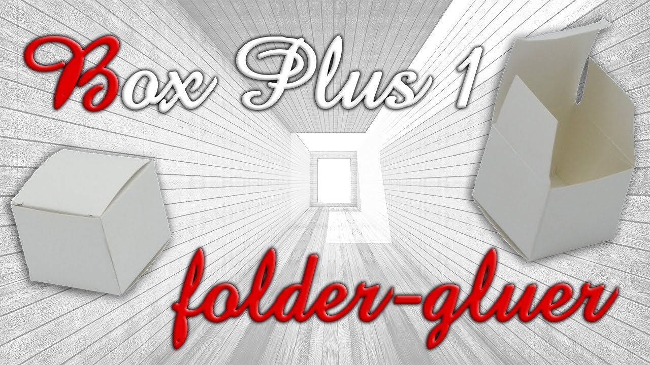 Folder-gluer Box Plus 1 making little cubic boxes - YouTube