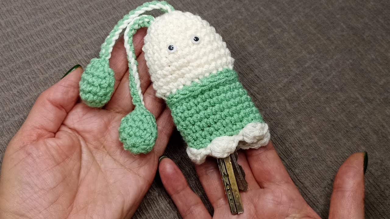 How to Make a Crochet Keychain: A Step-by-Step Tutorial - YouTube