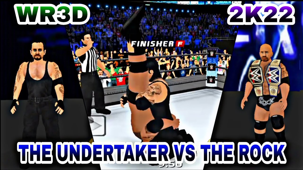 THE UNDERTAKER VS THE ROCK MATCH IN WWE || WRESTLING REVOLUTION 3D ...