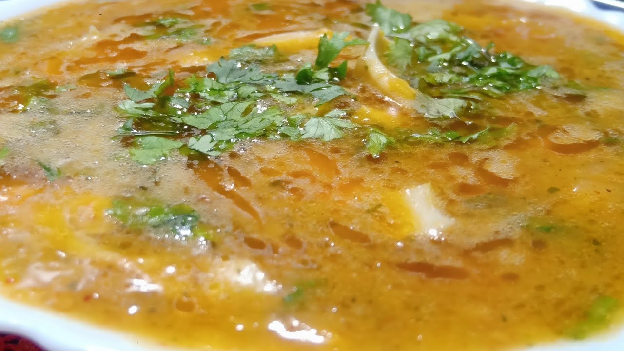 Daal Moong And Masoor with egg recipe - YouTube