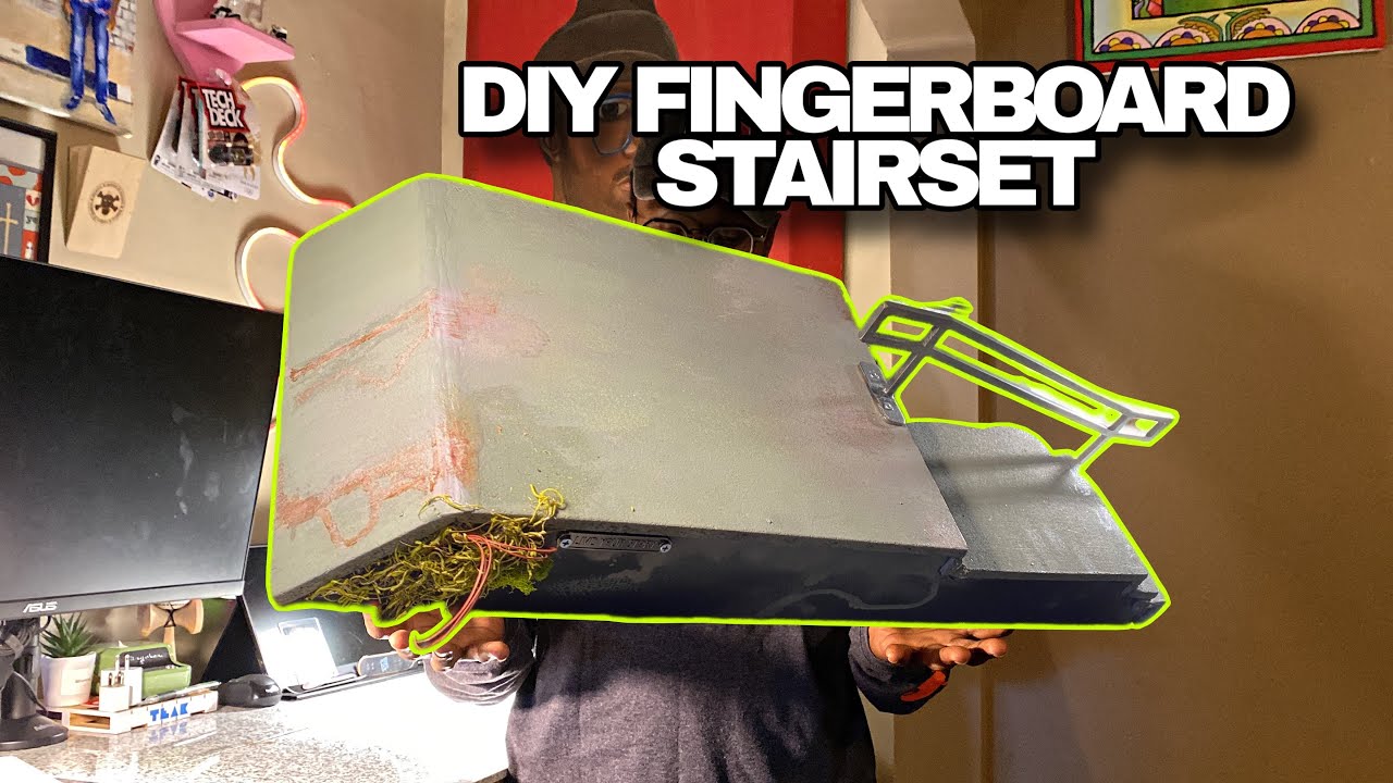 How To Make Your Own Custom Fingerboard Obstacle - YouTube