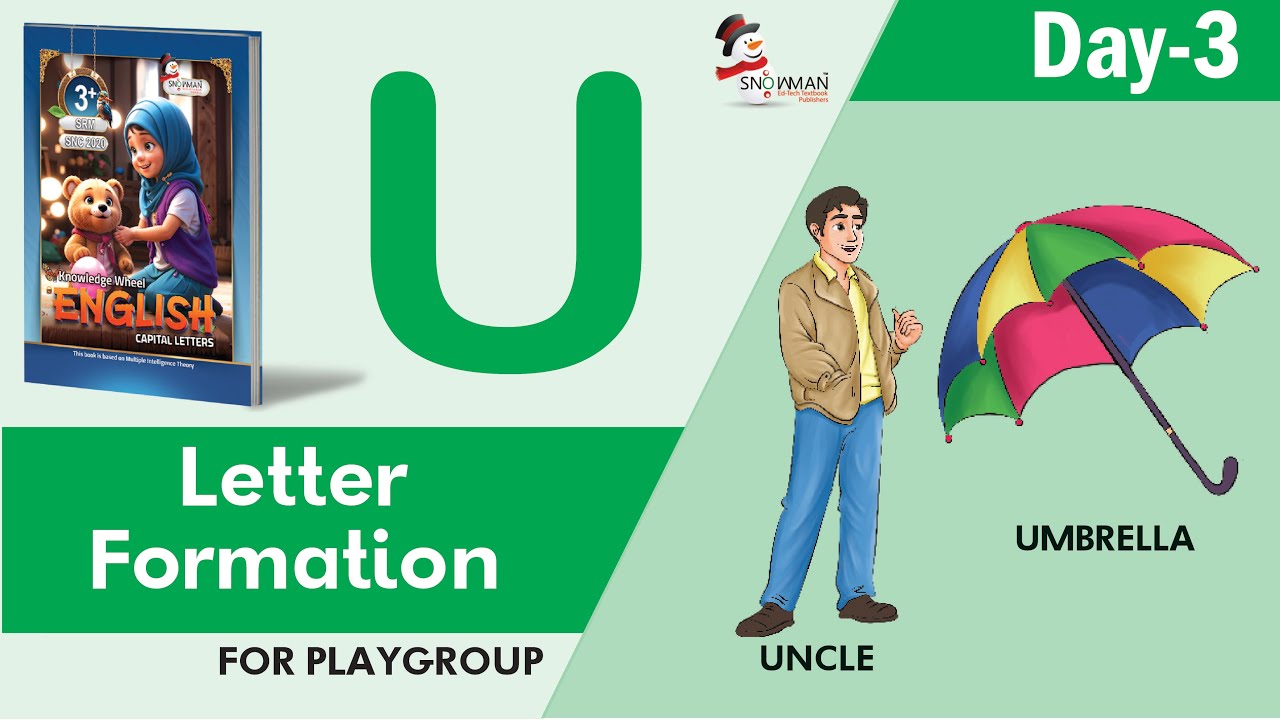 Letter U Formation | Knowledge Wheel English | Playgroup - YouTube