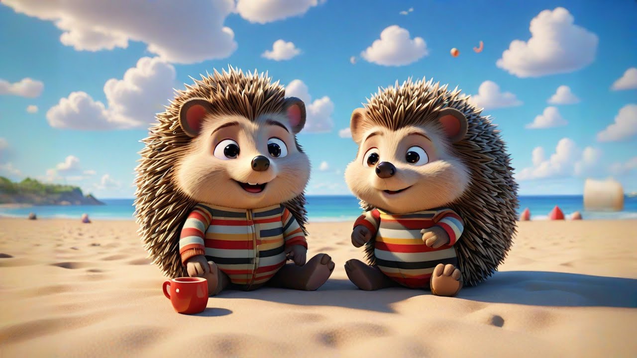 Two Snoring Hedgehogs in Pajamas | Calm Kids Song | Nursery Rhymes and ...