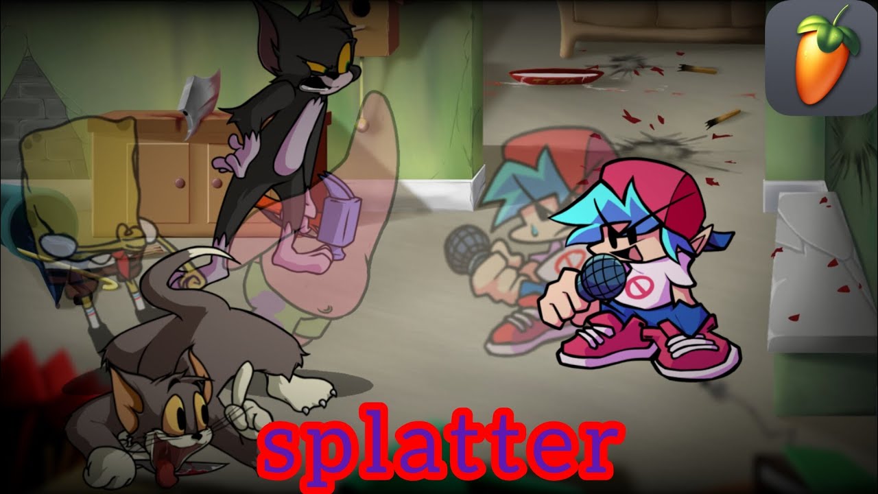 fnf basement show 2.5 splatter (FLM) - YouTube