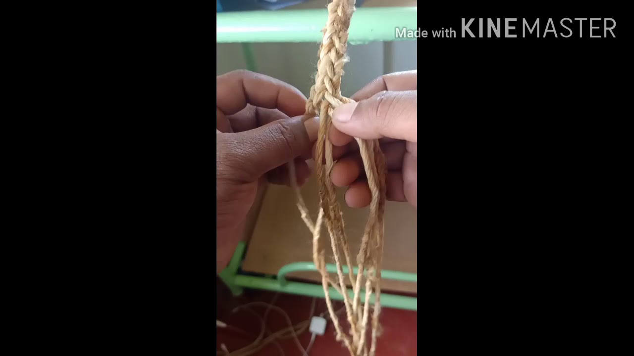 7 strand flat braid - YouTube