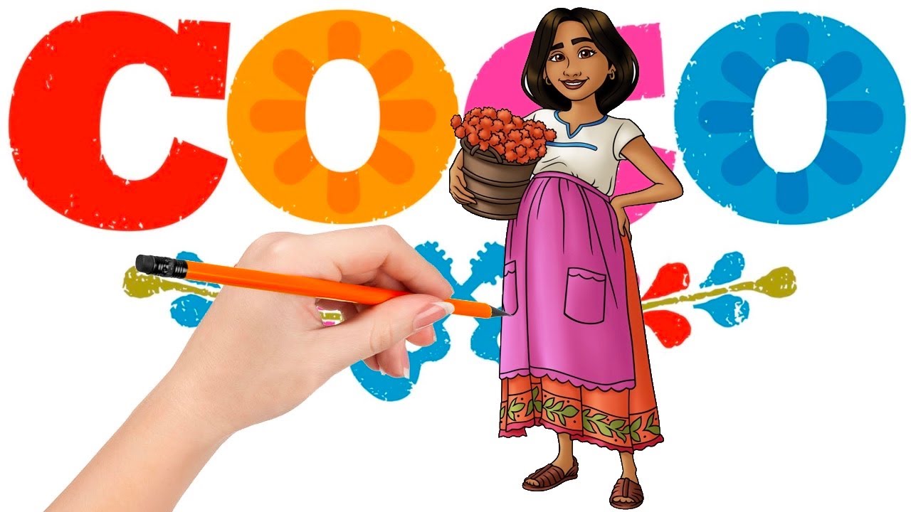 How to draw Luisa Rivera (Mamá) encouraging Miguel to follow family's ...