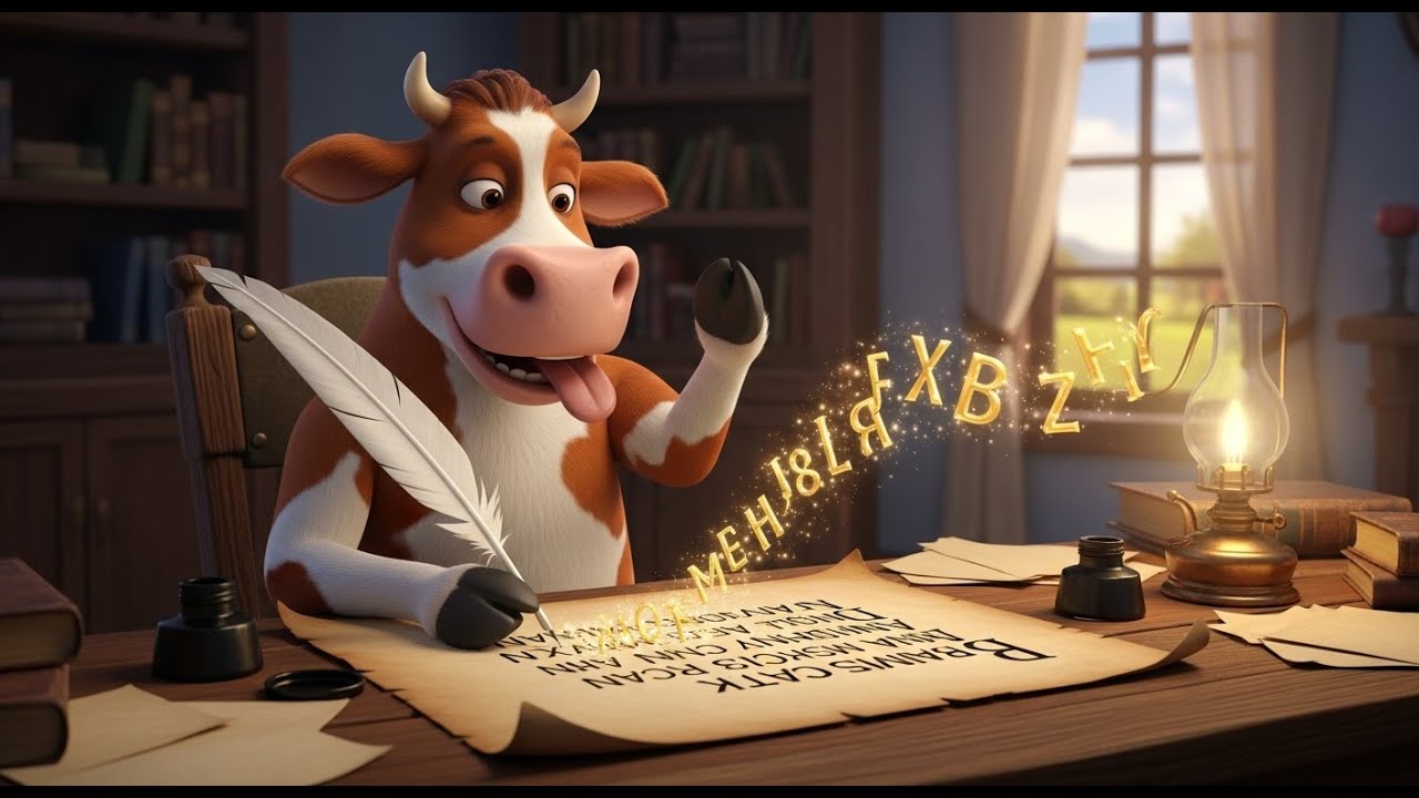 La Vaca que Escribió una Historia | Mejores Rimas Infantiles y ...