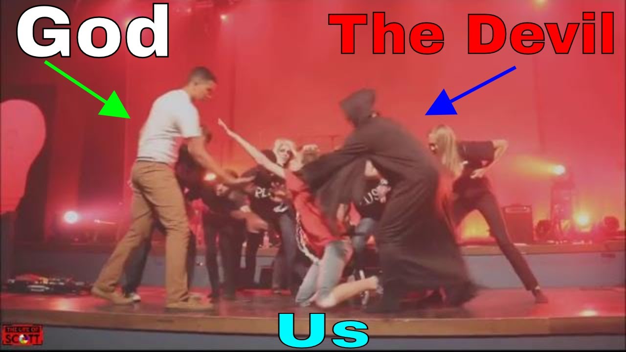 Set Me Free Live Skit - The Devil VS God - YouTube