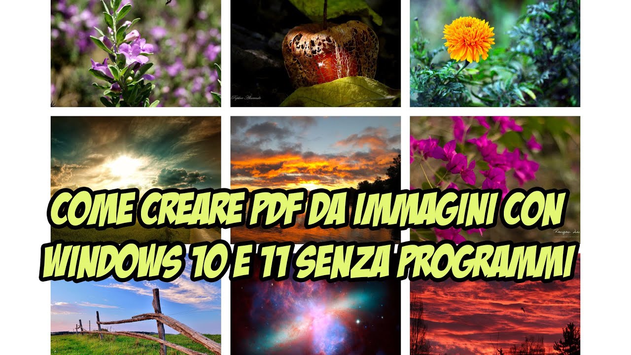 Come creare PDF con un'immagine per pagina o con griglie di foto con ...
