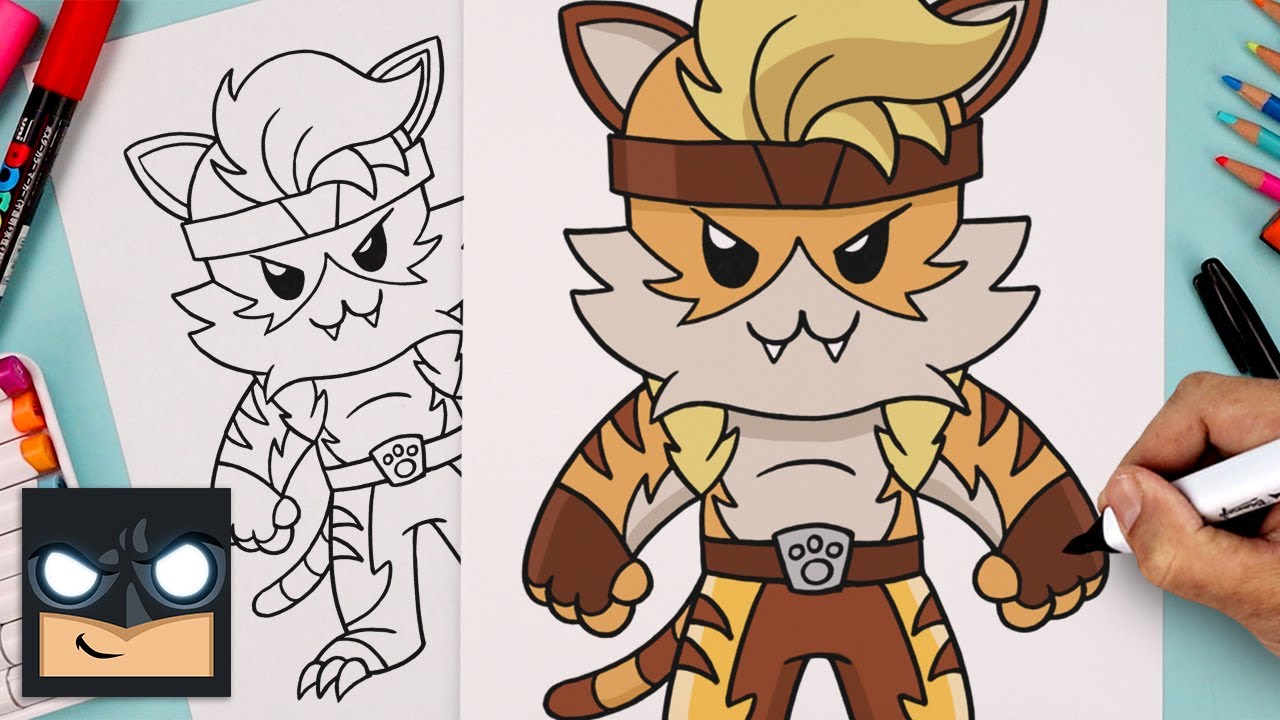 How To Draw Meowtooth | Fortnite - YouTube