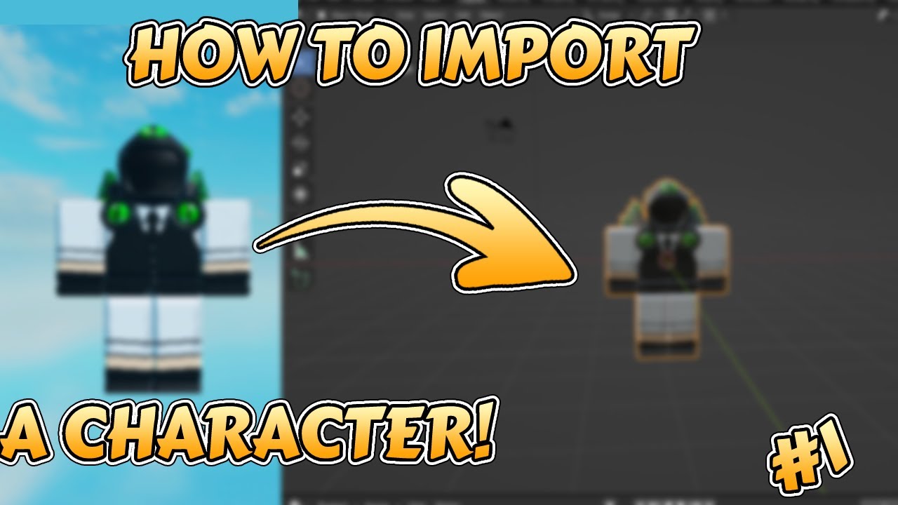 How to import a character from roblox to blender! - Make a Gfx #1 - YouTube