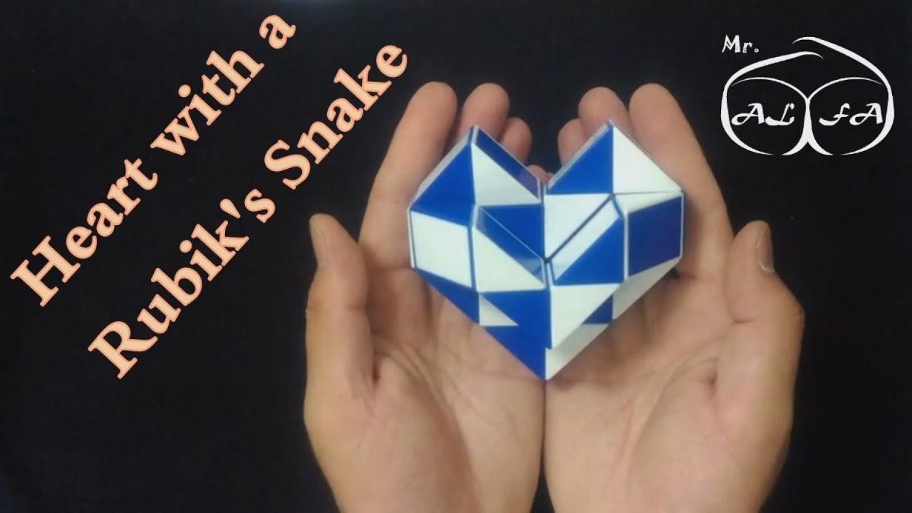 How To Make Heart With Rubik's Snake | Mr. ALFA - YouTube