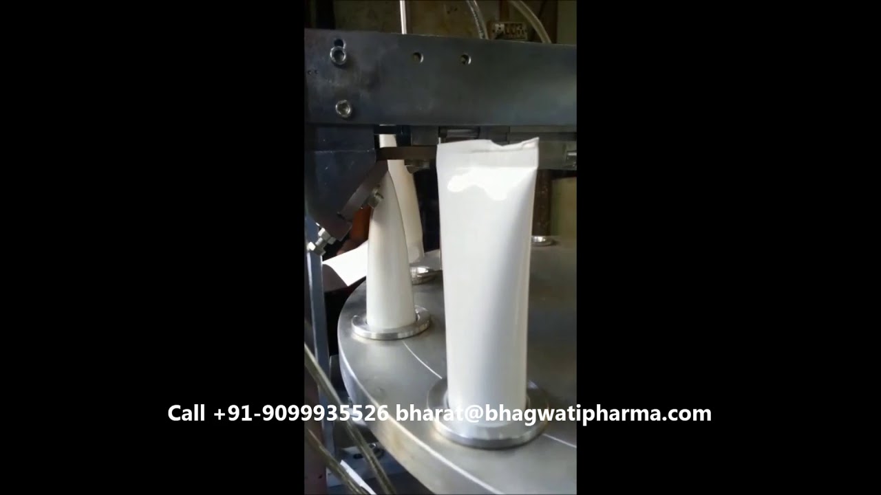 Ointment / Cream / Gel Tube Automatic Filling Sealing Machine - YouTube