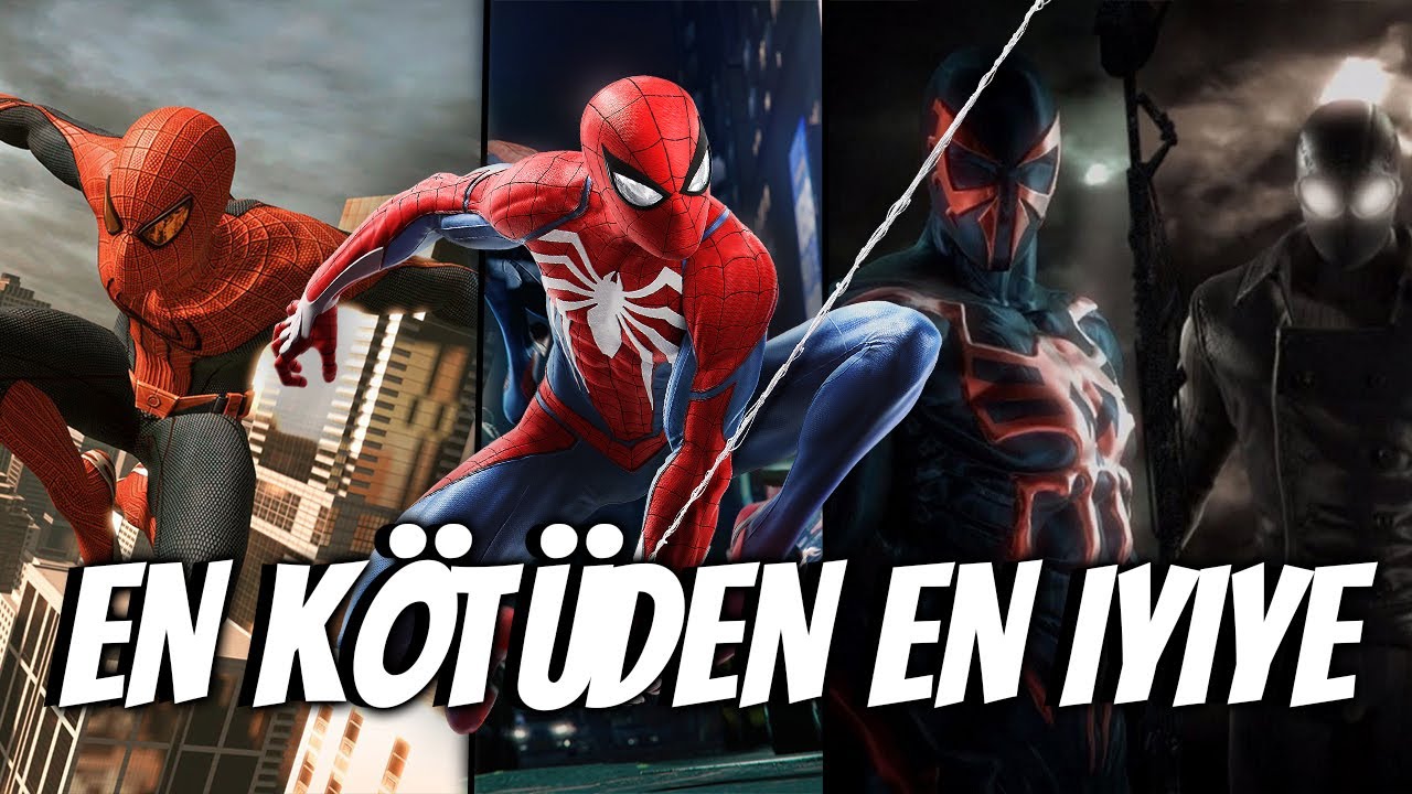En Kötüden En İyiye Spider Man Oyunları | 100 ABONE ÖZEL! - YouTube